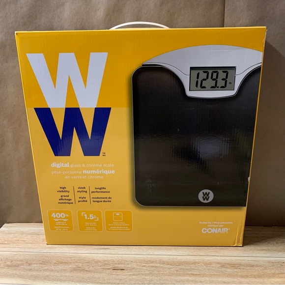 Other | New Conair Ww Digital Glass Chrome Scale Body Weight Watchers ...